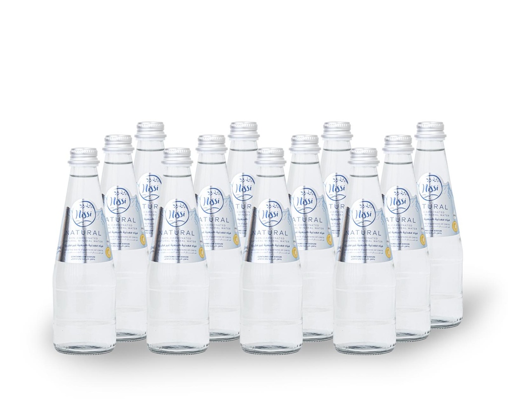 Nissi Greek Mountain Spring Water Glass Bottle 330ml (12pc) | Agora