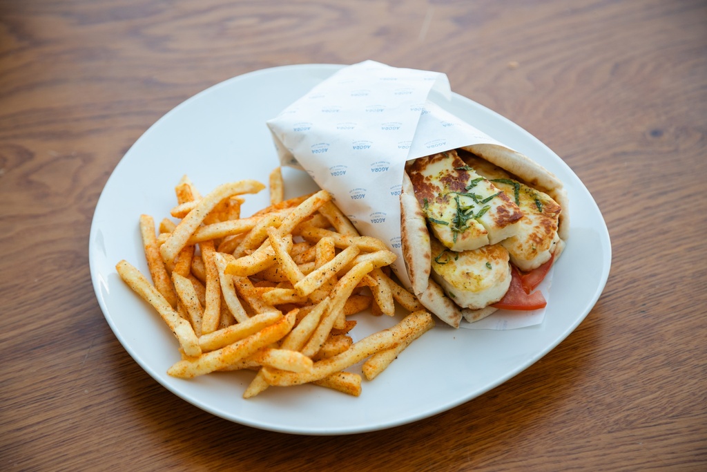 Halloumi Gyros Meal | Agora Food